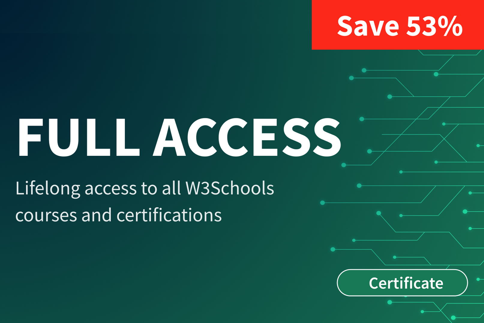 Certification Exams Catalog — W3Schools.com