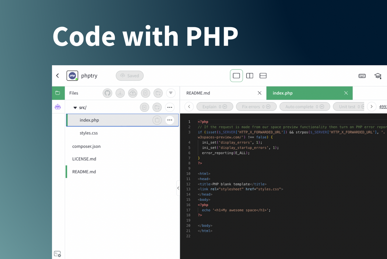 PHP Server — W3Schools.com