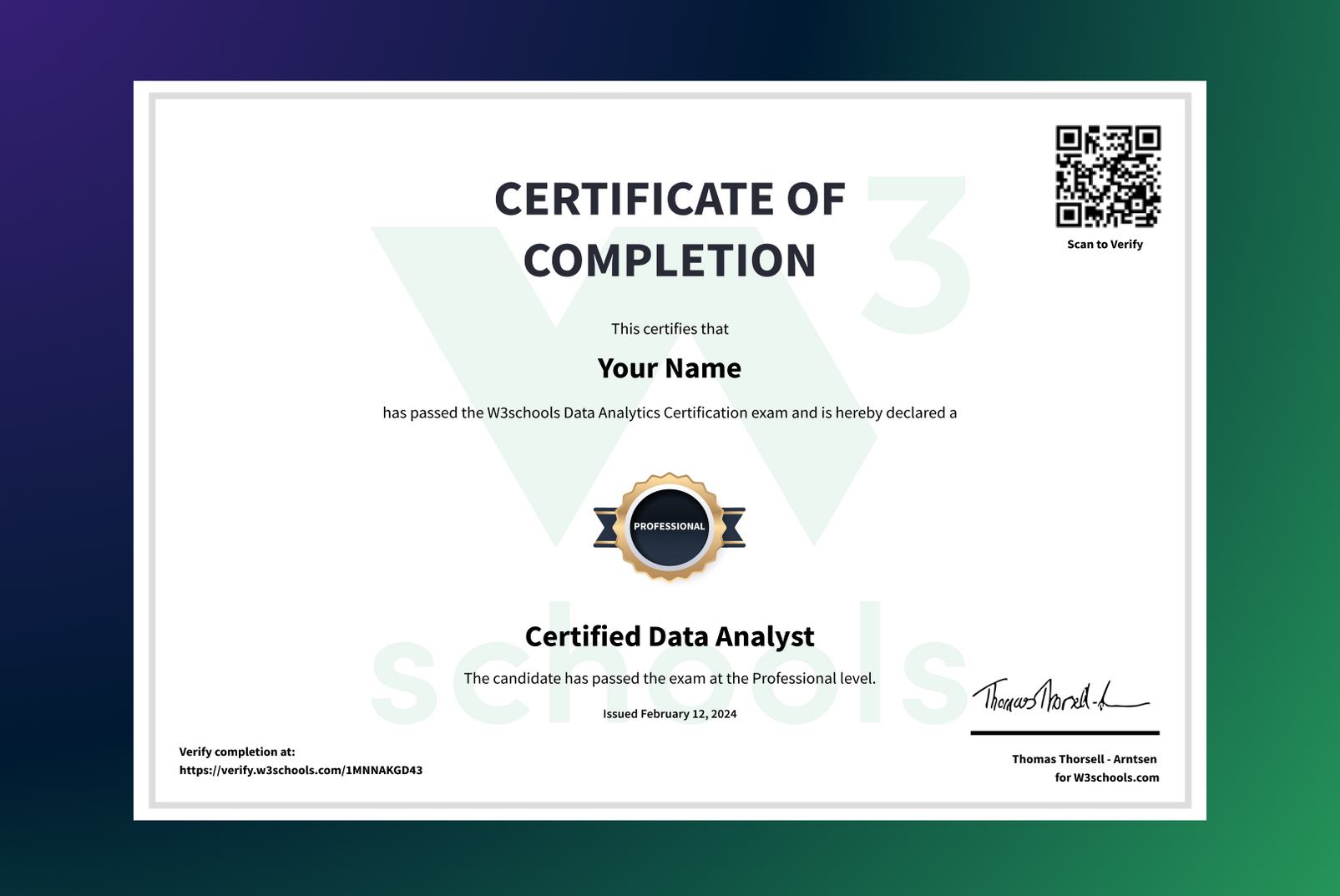 Learn Data Analytics — W3Schools.com