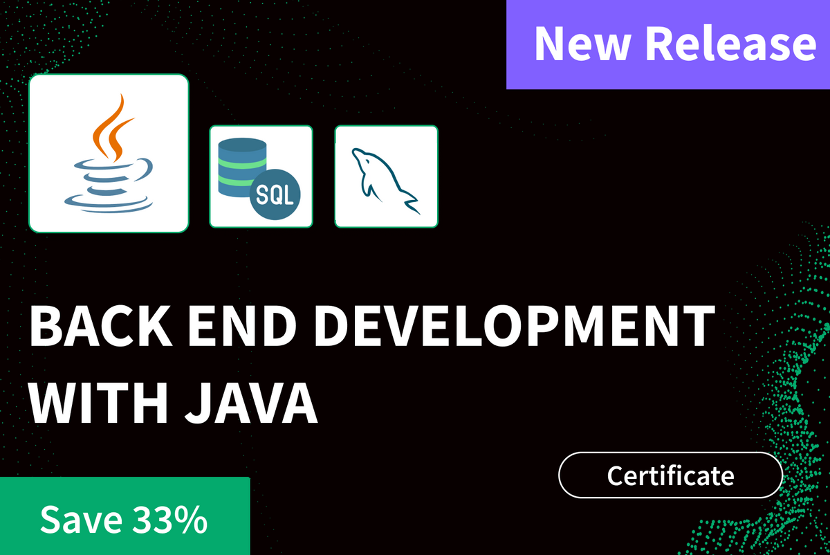 Back End Development with Java Certification — W3Schools.com
