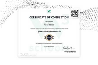 Learn Cyber Security — W3Schools.com