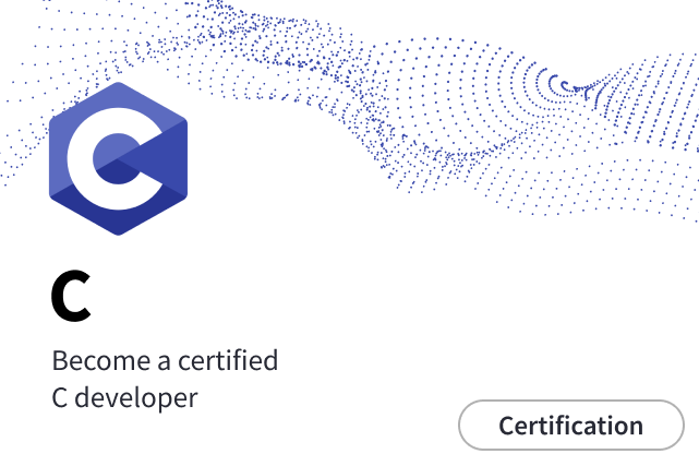 C Certification Exam — W3Schools.com