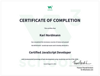 JavaScript Certification Exam — W3Schools.com