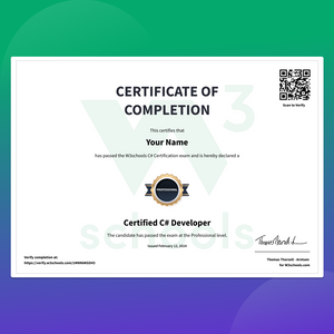 MongoDB Certification Exam — W3Schools.com