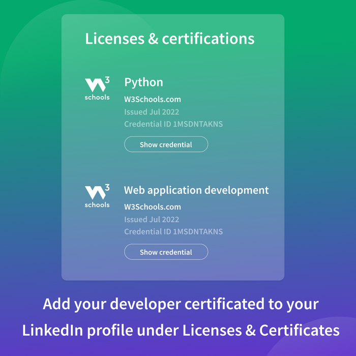 NumPy Certification Exam — W3Schools.com NumPy Certification Exam — W3Schools.com
