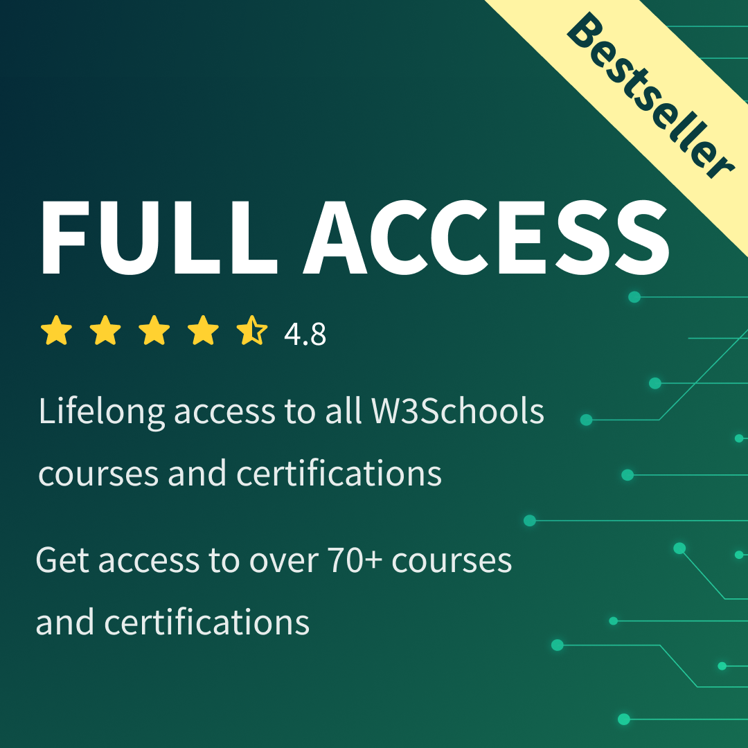 W3Schools Full Access — W3Schools.com