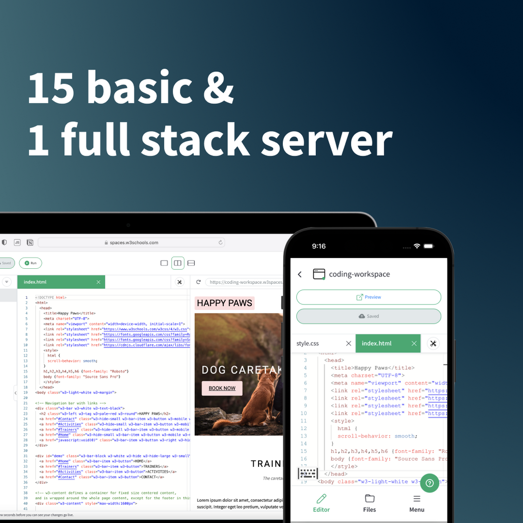 W3Schools Plus: 1-Year Subscription — W3Schools.com