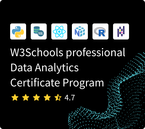Learn Data Analytics — W3Schools.com