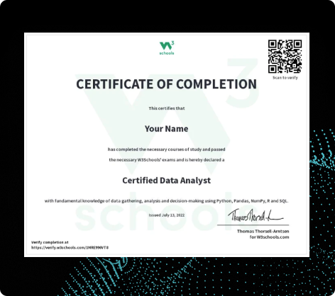 Learn Data Analytics — W3Schools.com