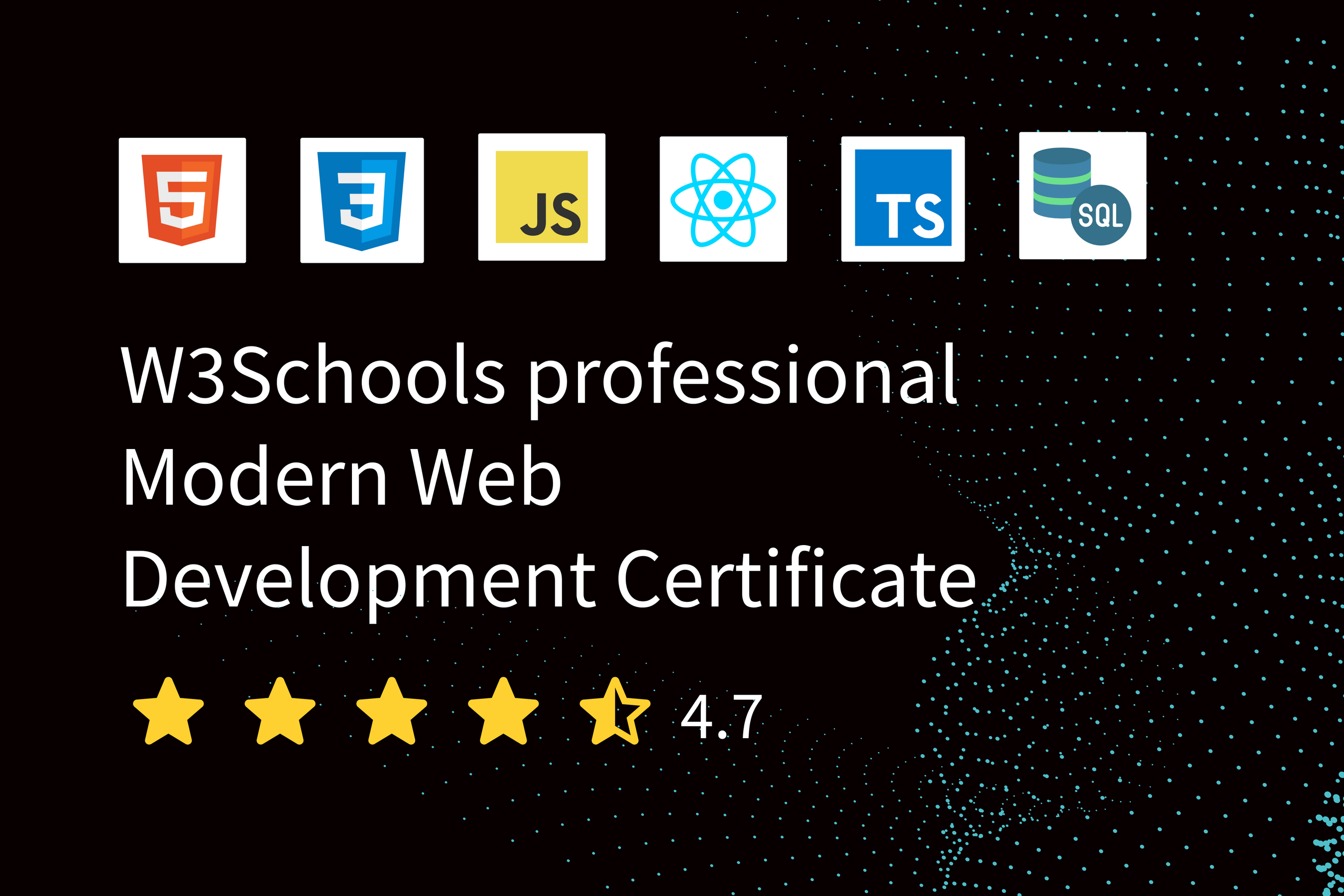 Modern Web Development Certification — W3Schools.com
