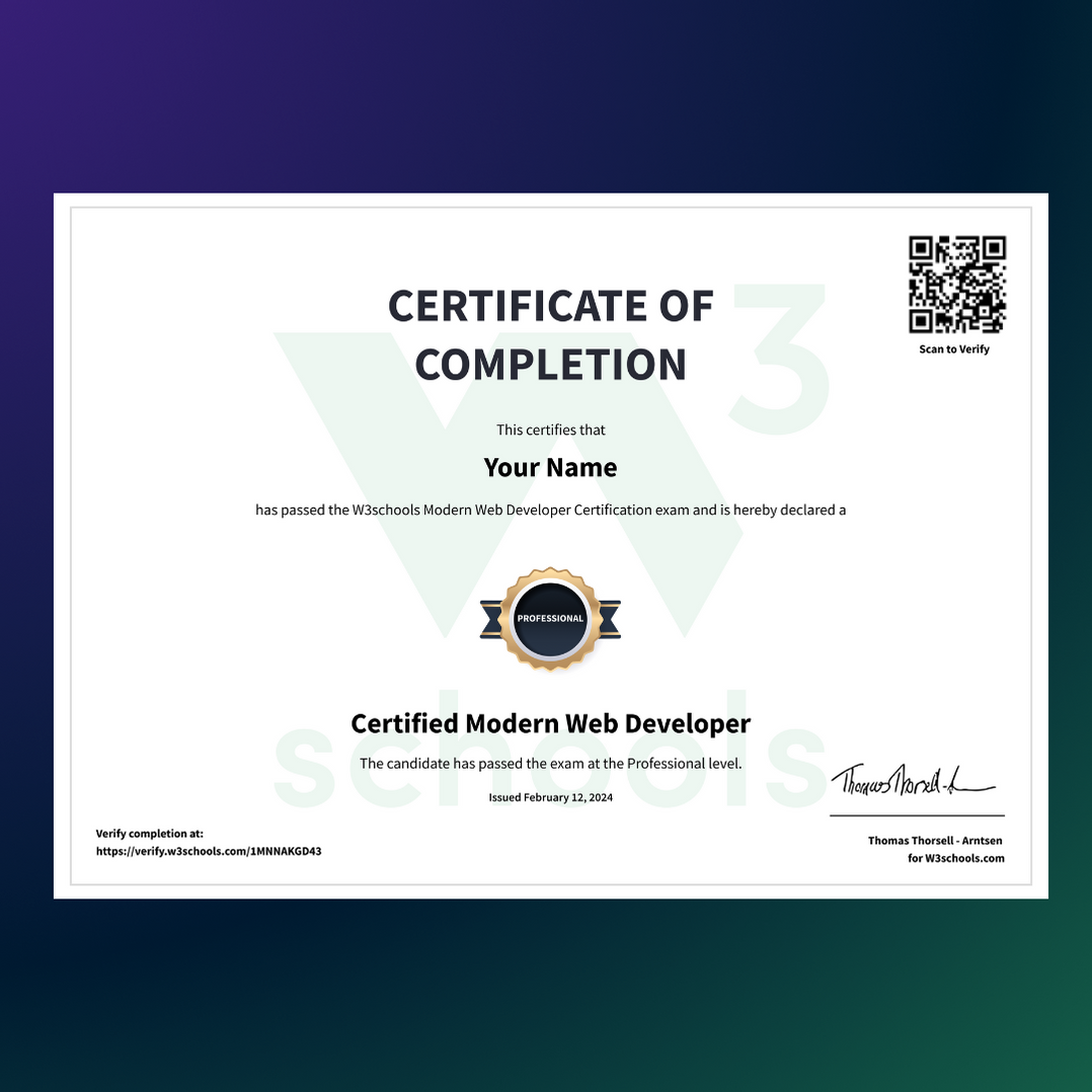 Learn Modern Web Development — W3Schools.com