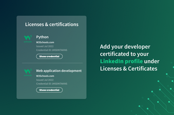 W3Schools Full Access Certification — W3Schools.com