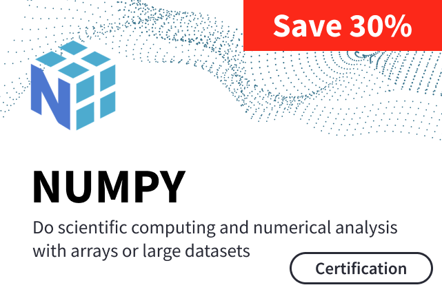 NumPy Certification Exam — W3Schools.com