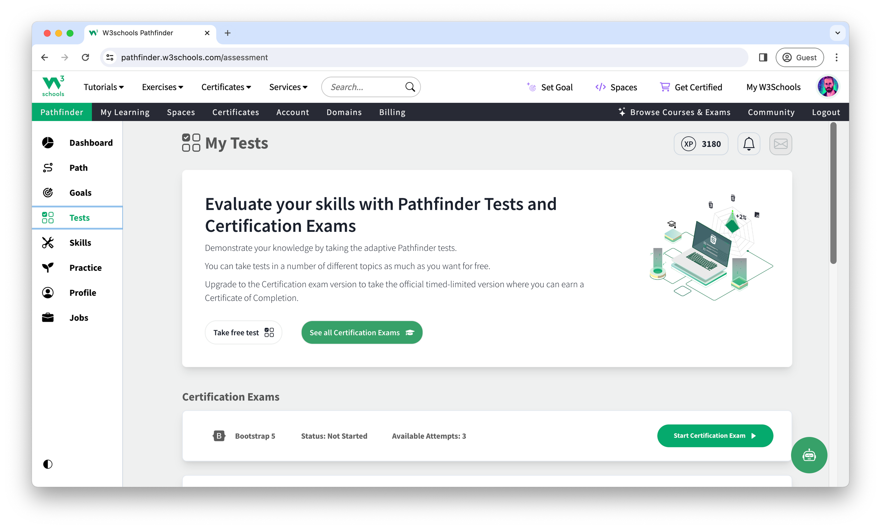 Cyber Security Certification Exam — W3Schools.com