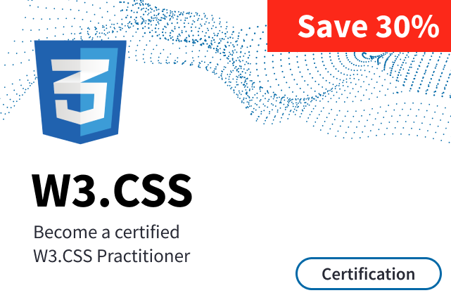 W3.CSS Certification Exam — W3Schools.com
