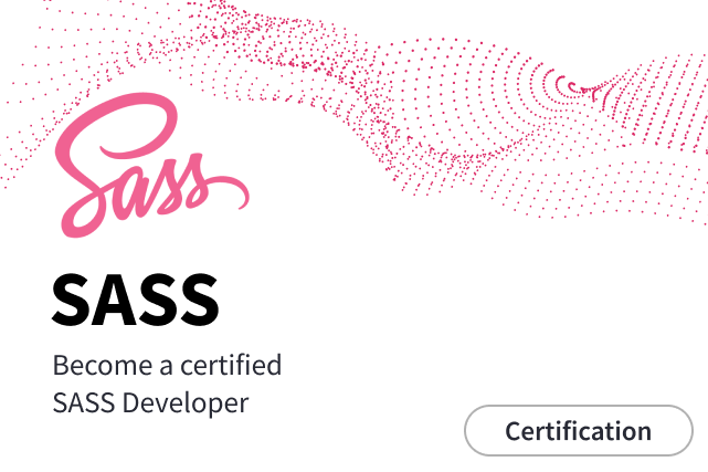 SASS Certification Exam — W3Schools.com